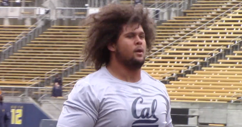 James Looney Works Out at Cal Pro Day