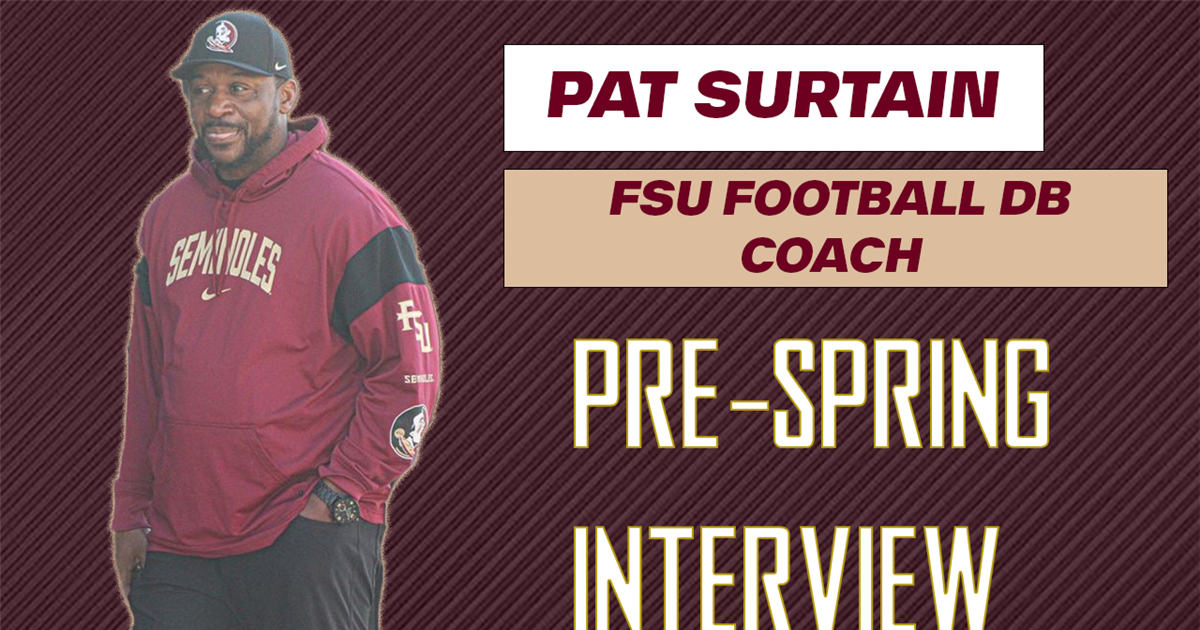 FSU DB coach Pat Surtain | Impressions of Fentrell Cypress, Kenton ...