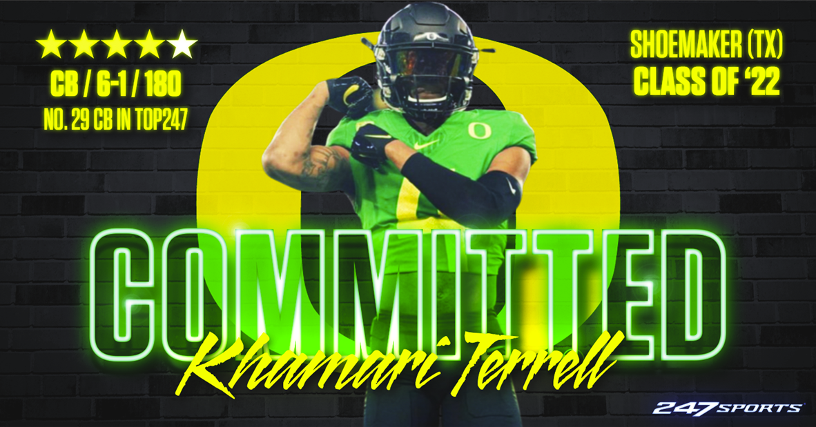 Four-star CB Khamari Terrell commits to Oregon Ducks