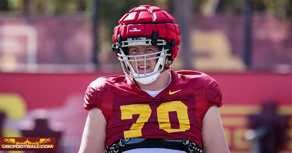 USC OL Bobby Haskins talks starting LT competition, BLVD show