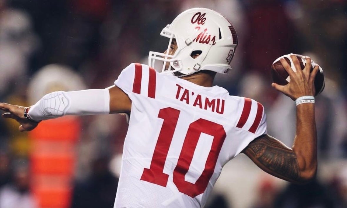 Former Rebel QB Jordan Ta'Amu returning to DC for 2024 season