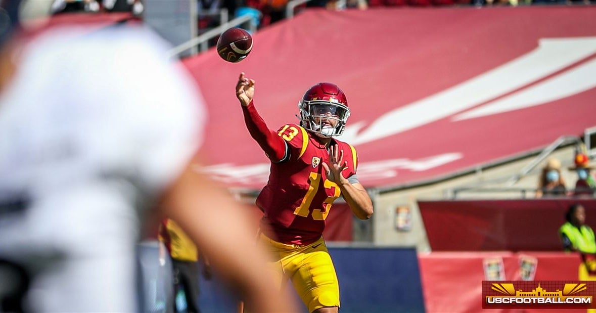 USC QBs Caleb Williams and Miller Moss live up to hype in Trojan rout ...
