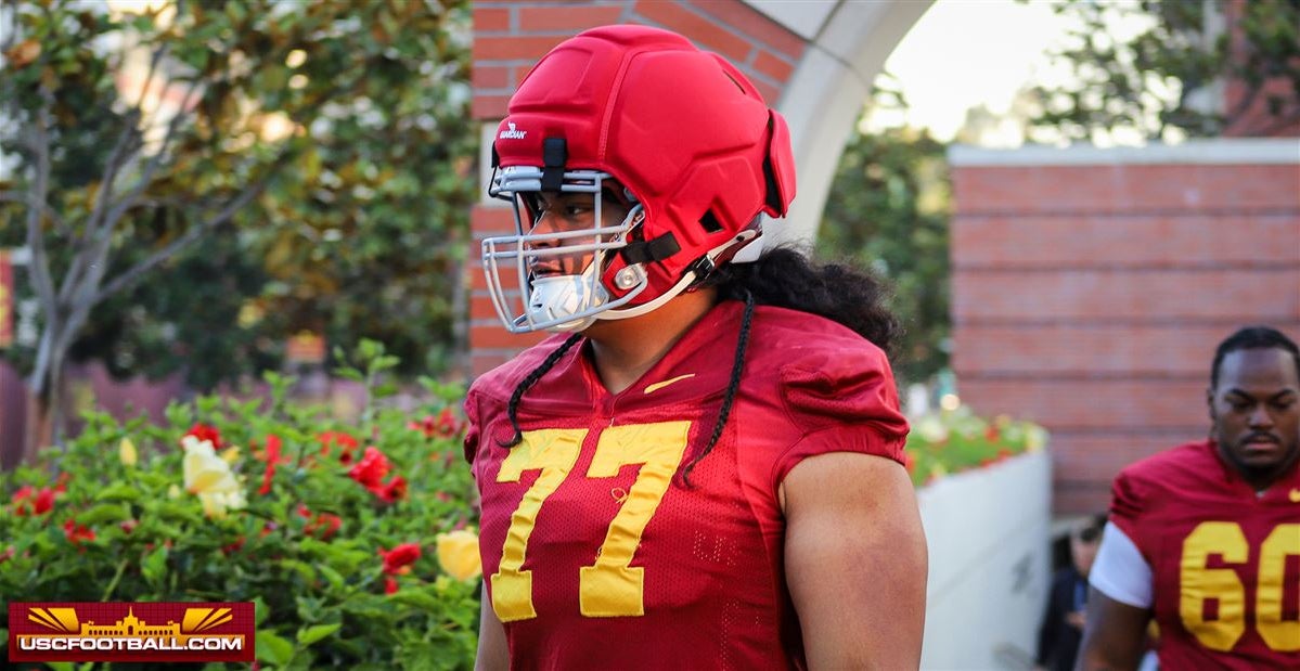Tobias Raymond, Alani Noa embrace USC offensive line competition with ...
