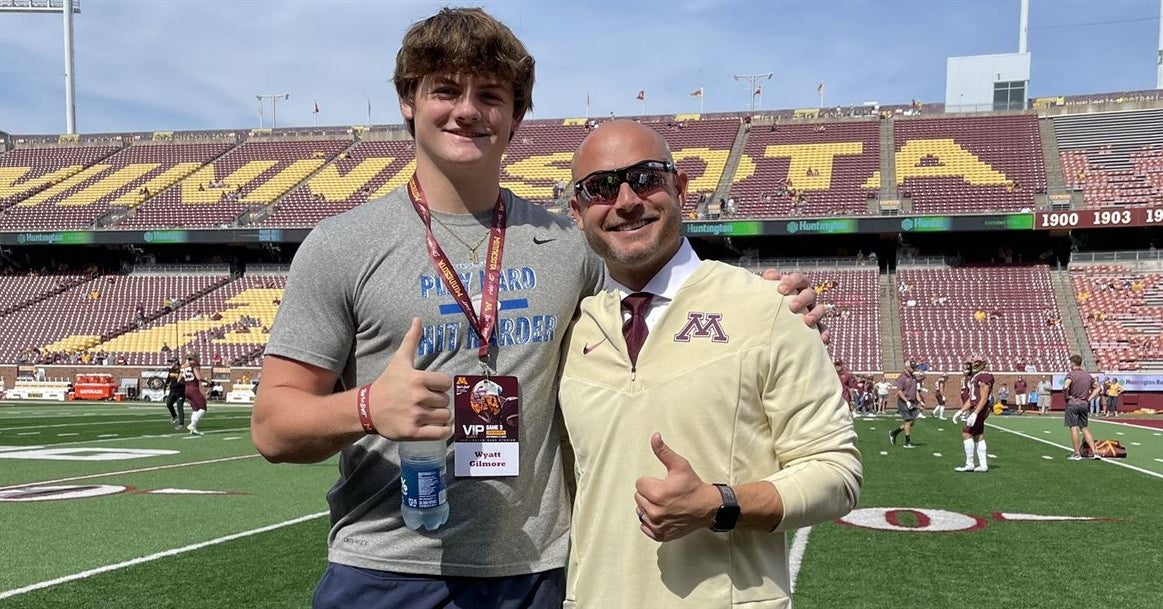 2024 in-state DL Wyatt Gilmore recaps another Gophers visit