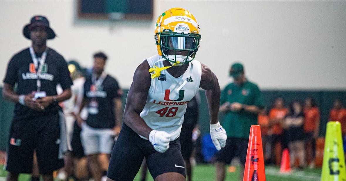 Miami offers 2025 WR Koby Howard, who went down with injury at Legends Camp