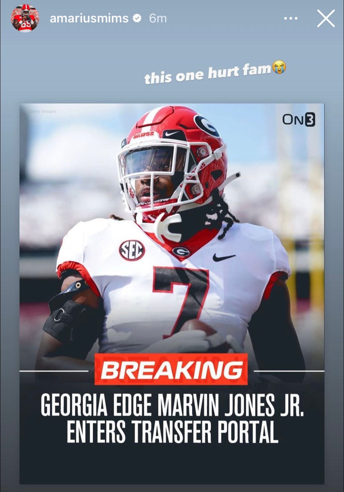 Georgia outside linebacker Marvin Jones Jr. enters transfer portal