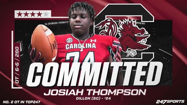 Top in-state player and No. 2 OT Josiah Thompson commits to South Carolina