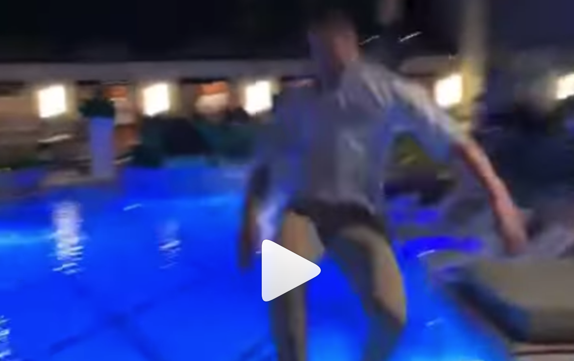 WATCH: A Fully Clothed Tyler Hansbrough Jumps Into Pool at Danny Green ...