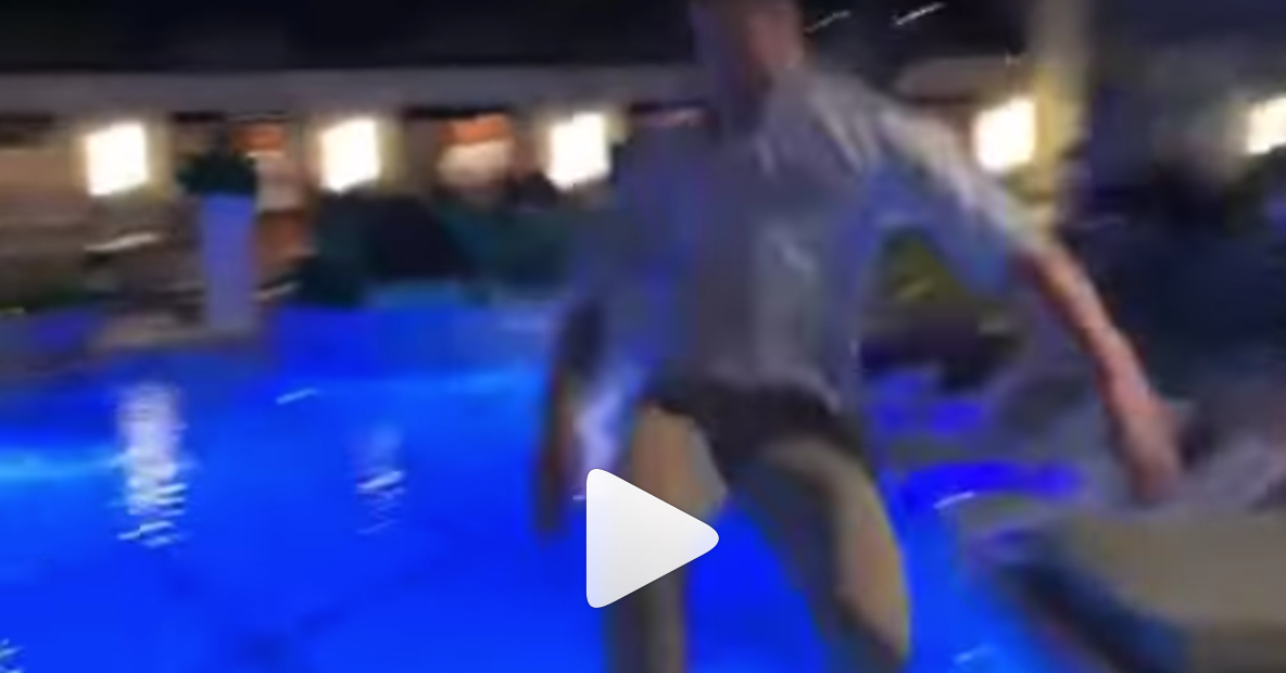 WATCH: A Fully Clothed Tyler Hansbrough Jumps Into Pool at Danny Green ...