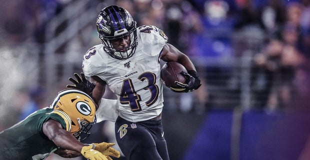 Hill leads Ravens in rushing again, scores first NFL touchdown