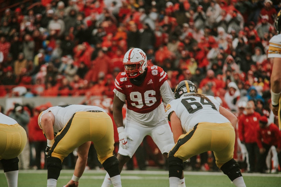 Carlos Davis hears his name called in draft