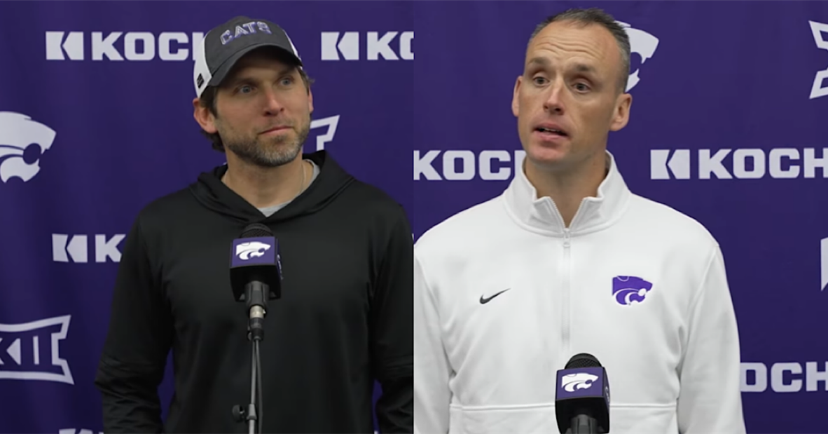 Kansas State coordinators Jordan Peterson & Sean Gleeson speak with media