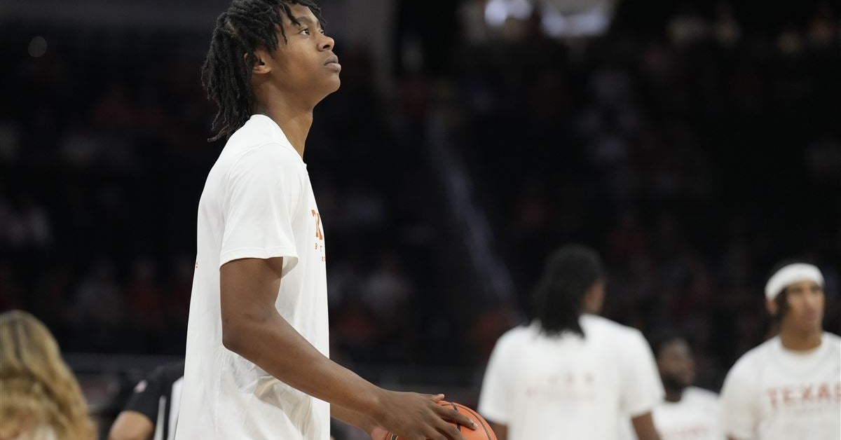 Texas' star freshman guard Tre Johnson is "day-to-day" after missing ...