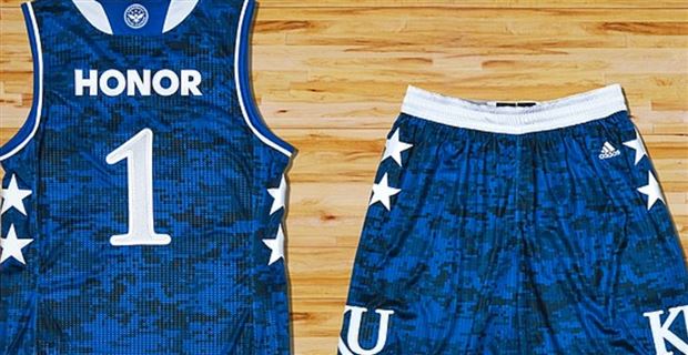 Look: Kansas unveils new uniforms for Armed Forces Classic