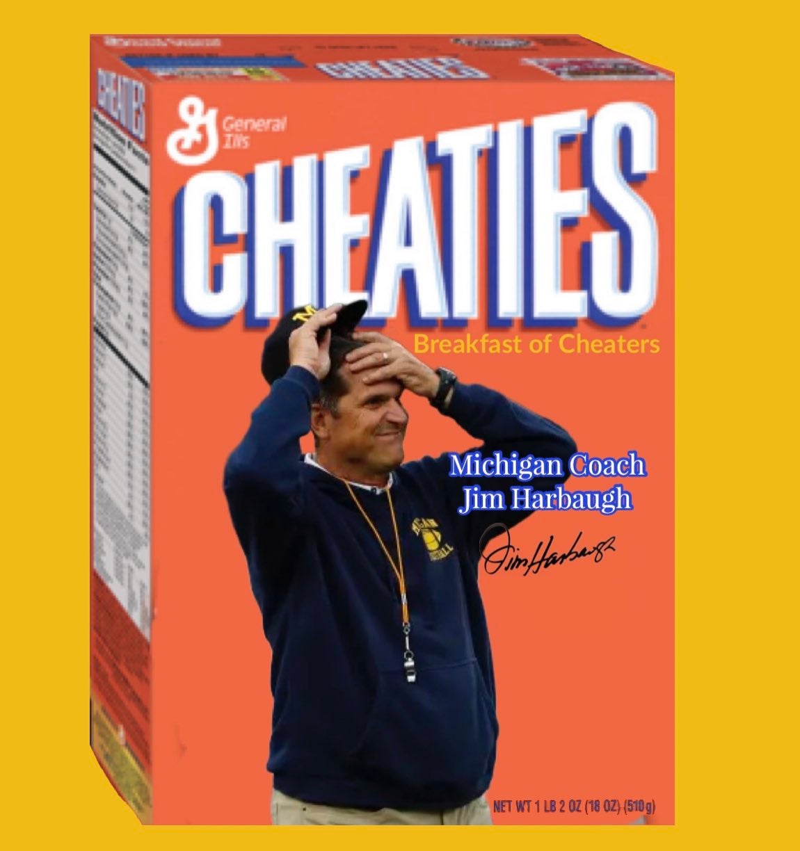 Harbaugh The Cheater funnies