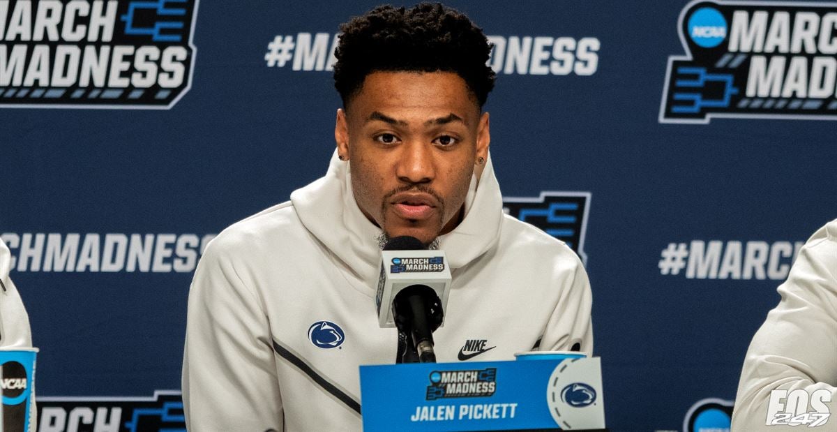 Former Penn State standouts Jalen Pickett, Seth Lundy introduce ...
