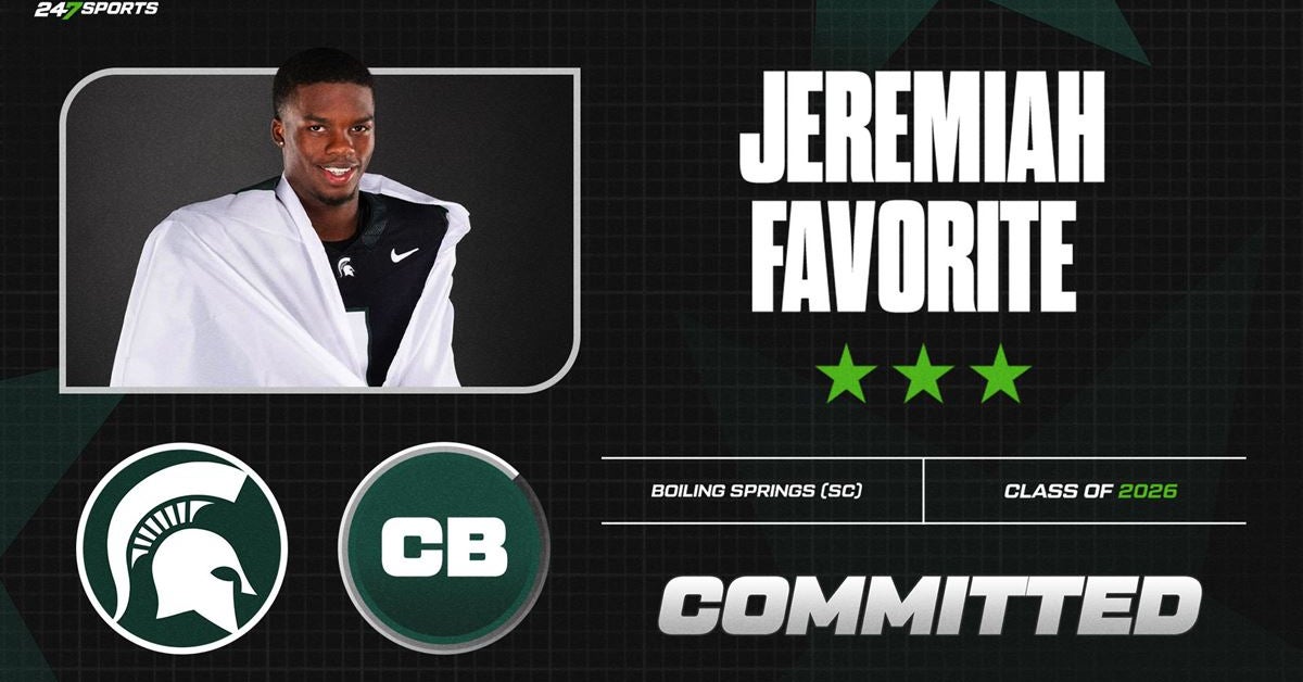 2026 South Carolina Cornerback Jeremiah Favorite Commits to Michigan State