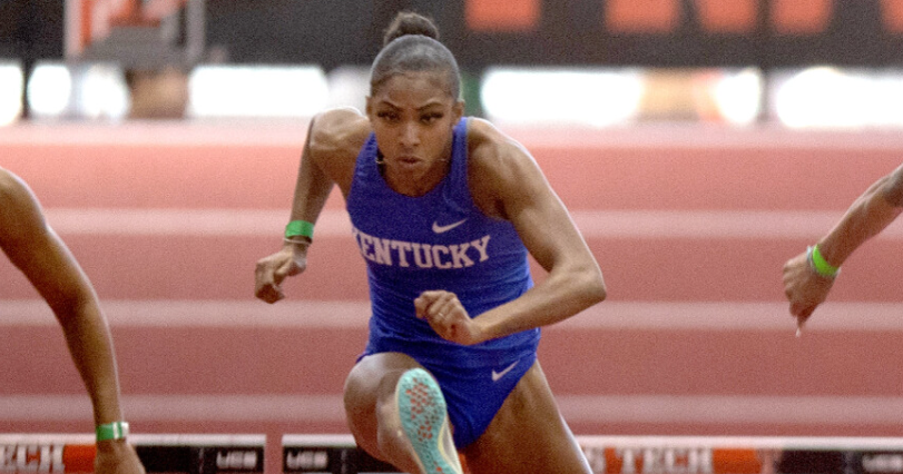 Kentucky's Masai Russell sets 60m hurdles collegiate record