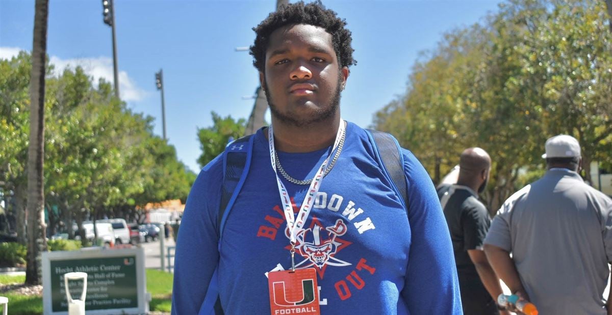 Miami in a tight race to land fifth official visit from Top247 OL ...