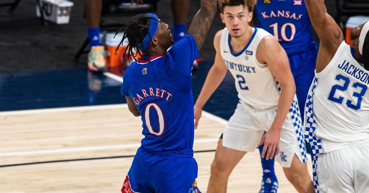 Bill Self explains Marcus Garrett's health situation from KU-UK