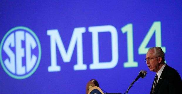 Slive comes out swinging