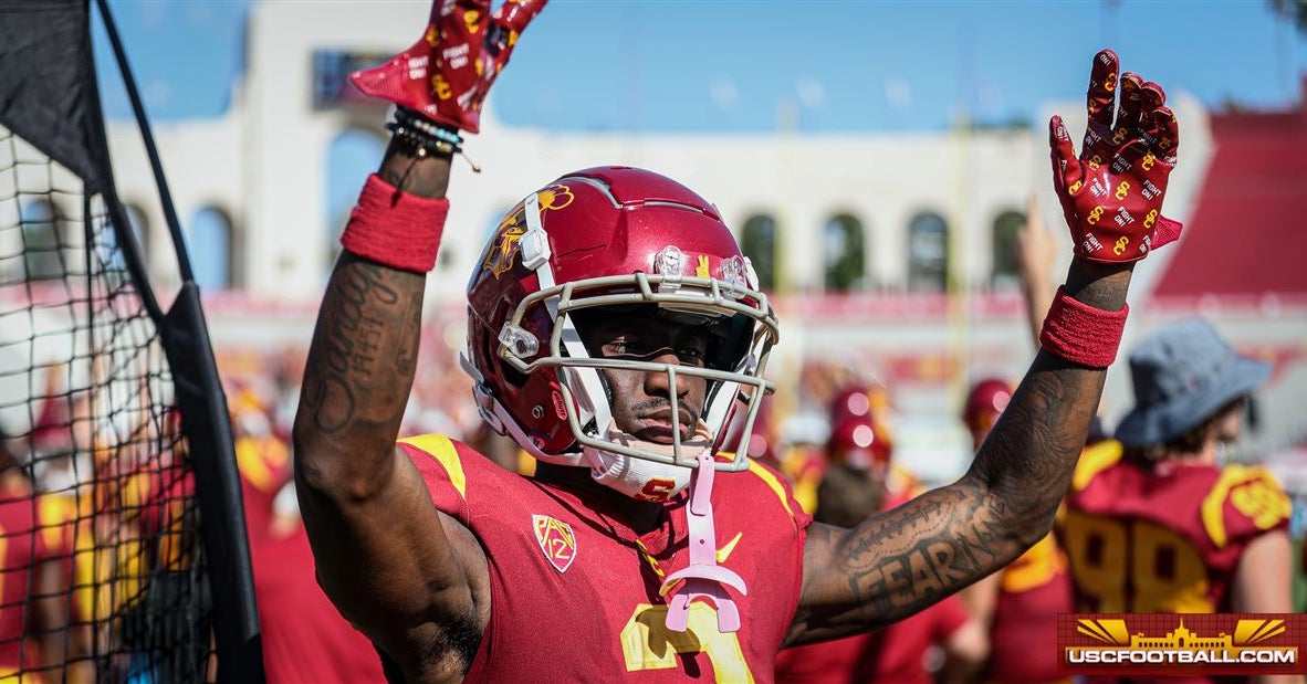 Jordan Addison debuts with two touchdowns in USC Week 1 victory over Rice