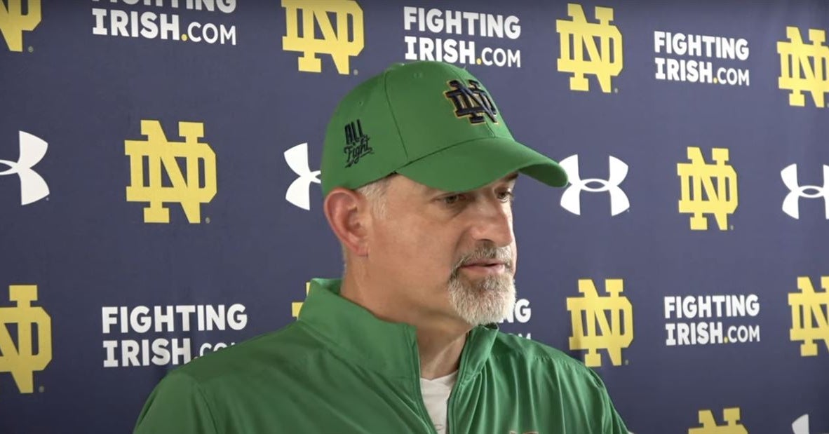 (Video) Notre Dame Football OL Coach Joe Rudolph: “We've Got a Lot of ...