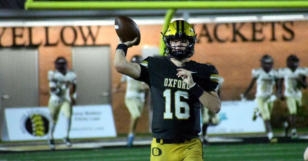 Oxford head coach Sam Adams: QB Mason Mims is super efficient