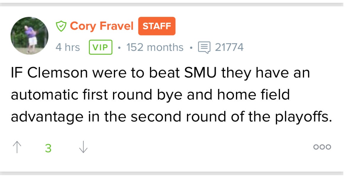 Clemson “insider” at 247…