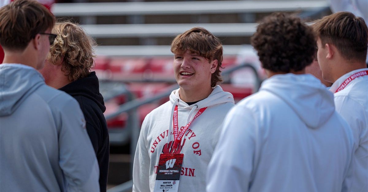 O-Line target Hunter Mallinger continues to bond with Badgers staff ...