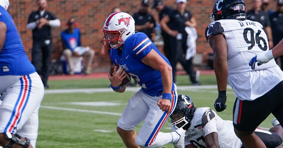 SMU gives No. 21 Cincinnati toughest test yet in two-point loss