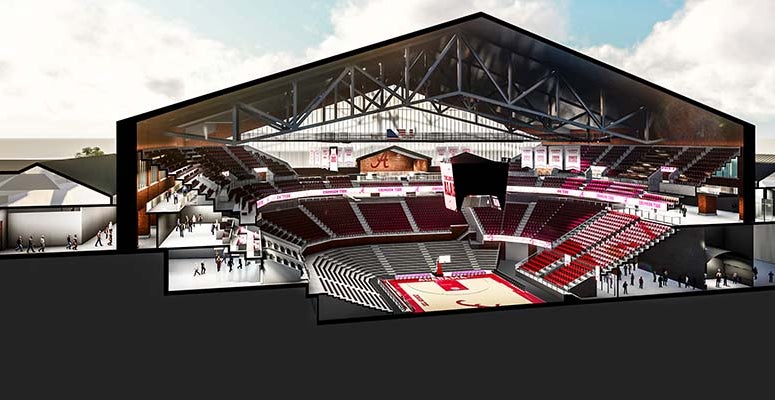 Look: Artist renderings of Alabama's proposed new basketball arena