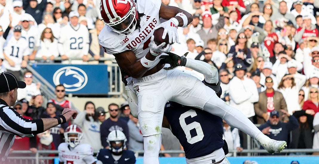 No. 1 Indiana leading receiver Omar Cooper Jr., coming off an injury ...