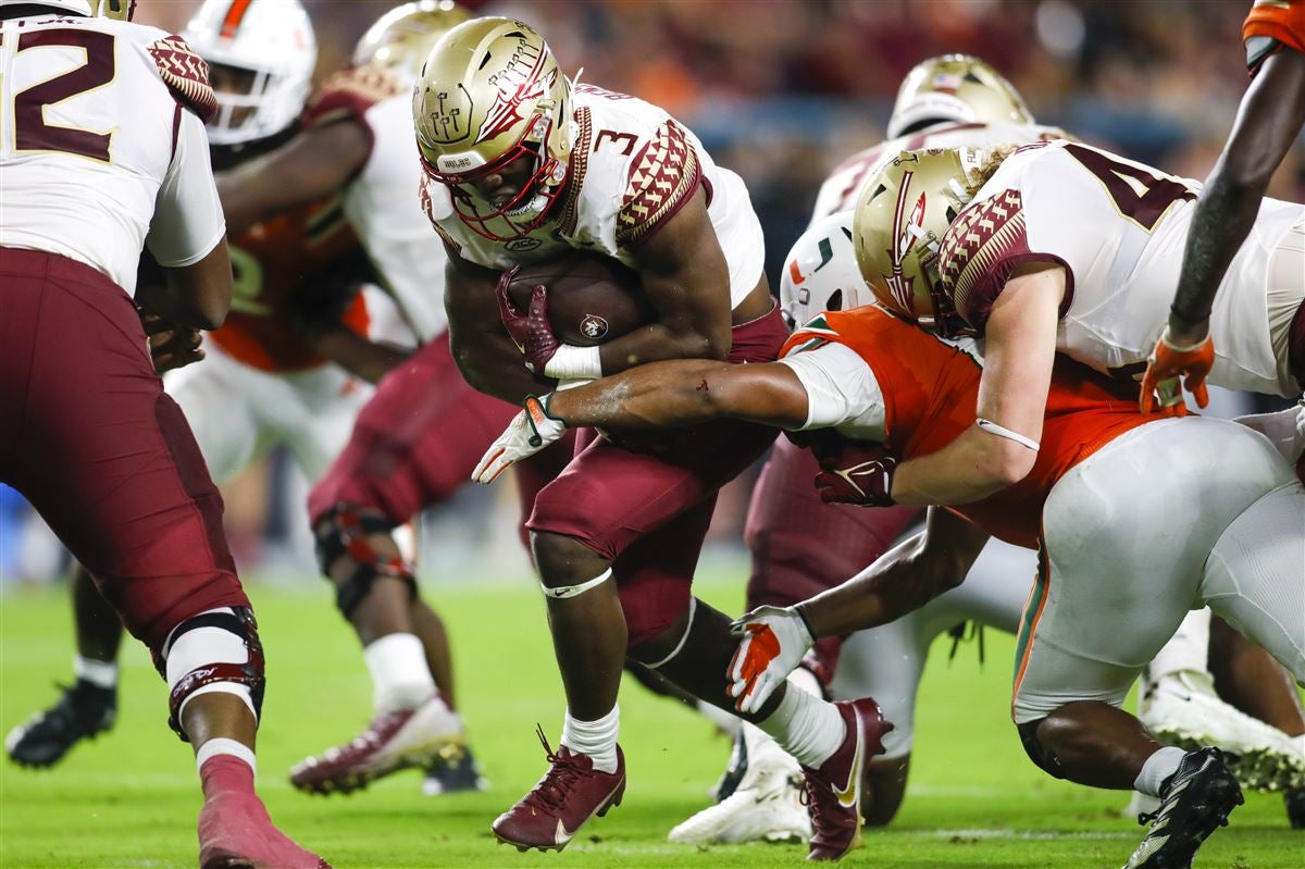 FSU-Miami Highlights: Trey Benson Scores Twice to put FSU up 28-3
