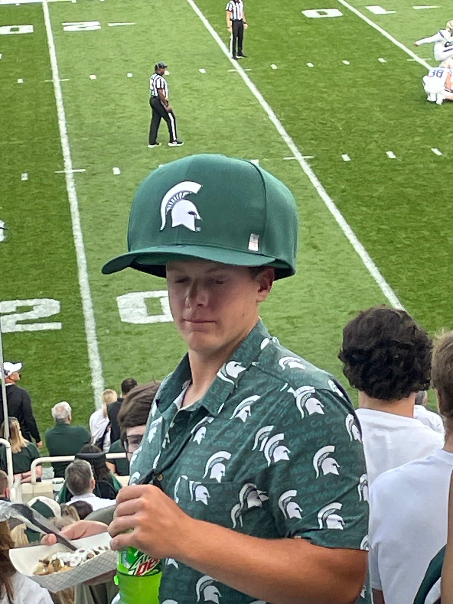 Johnny Spirit not allowed to lead the team walk