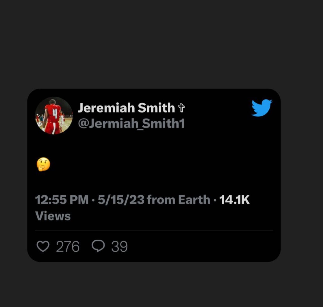 Jeremiah Smith Tweet..