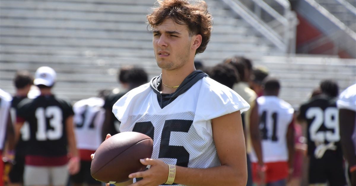VIDEO: FSU QB commit Luke Kromenhoek, target Kasen Weisman throw at ...