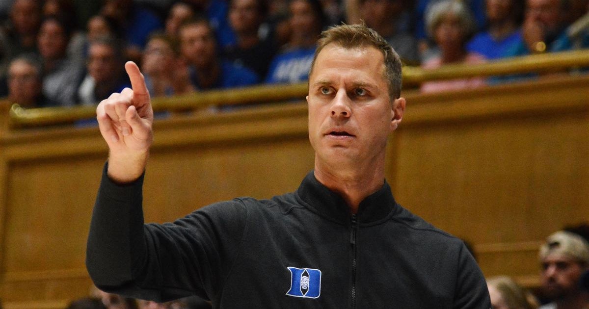Jon Scheyer's debut as Duke basketball coach following Mike Krzyzewski ...