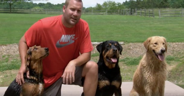 Photos of Pittsburgh Steelers players with their dogs