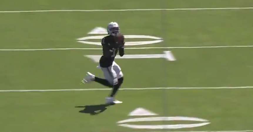 Henry Ruggs' first NFL catch goes for 45 yards, sets up TD