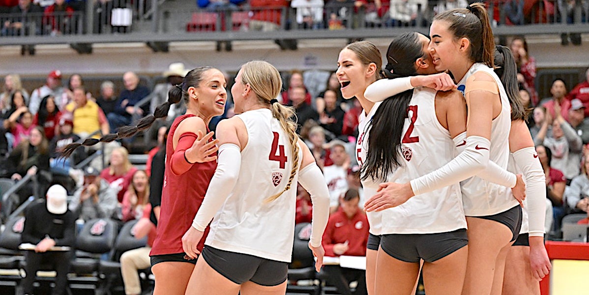 Jen Greeny loves electric crowd as WSU sweeps in NCAA Tournament first ...