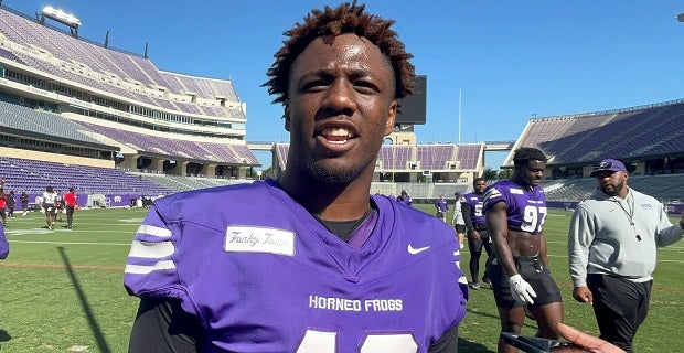 TCU 2023 spring camp: LB Shadrach Banks growing comfortable in Frogs ...