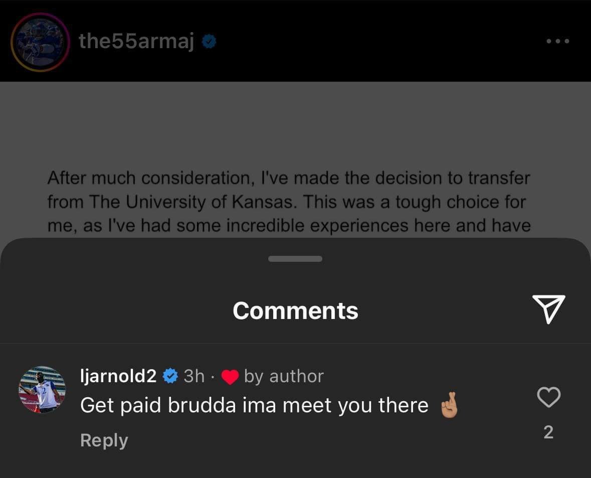 Kansas OL Armaj Reed-Adams announces intention to transfer