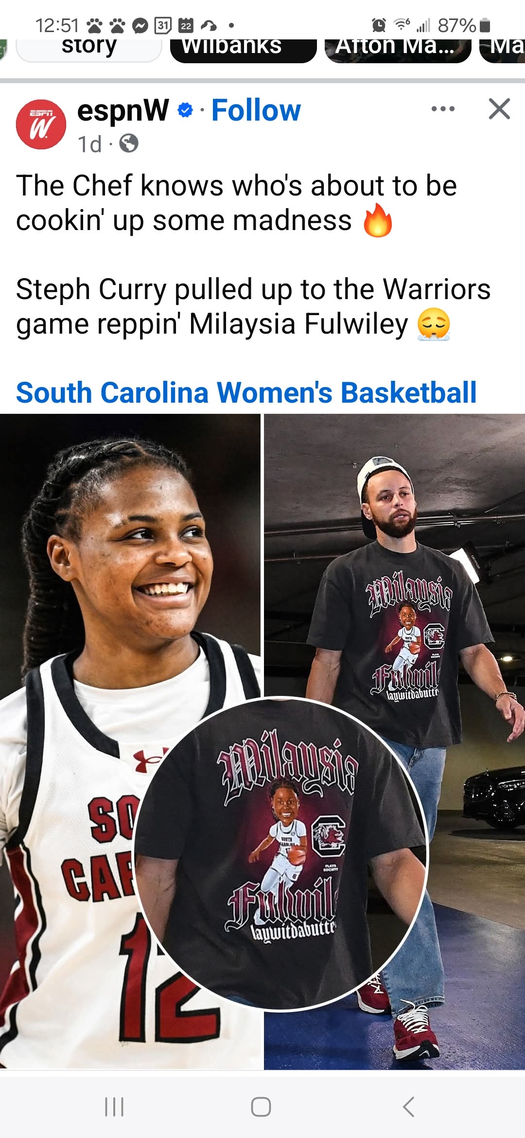 Steph Curry repping Milaysia