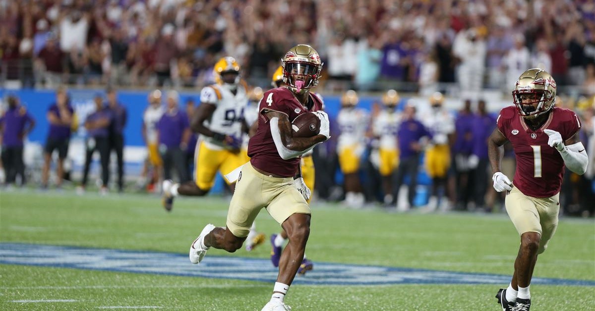 FSU-LSU Highlights: Keon Coleman's three touchdowns spark Florida State ...