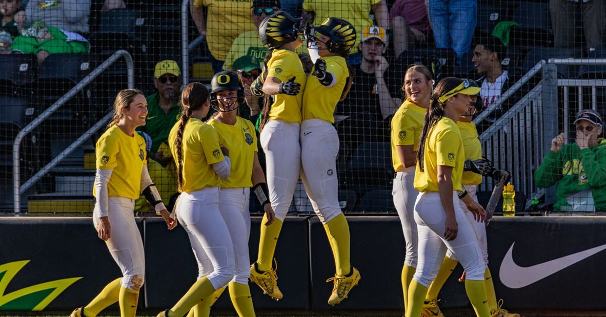 Oregon softball picks up emotional win in final home series against ...