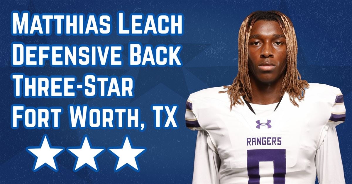 SIGNED: Matthias Leach is a freaky athlete coming to Jay Hill's secondary