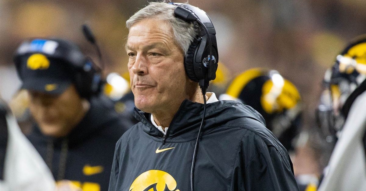 Iowa football coach Kirk Ferentz reacts to Coaches Poll snub