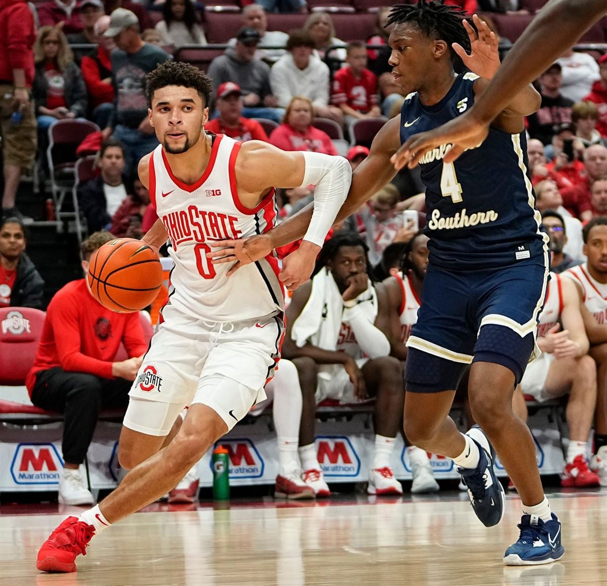 Sights and Sounds: Big start allows Buckeyes to cruise to win over ...