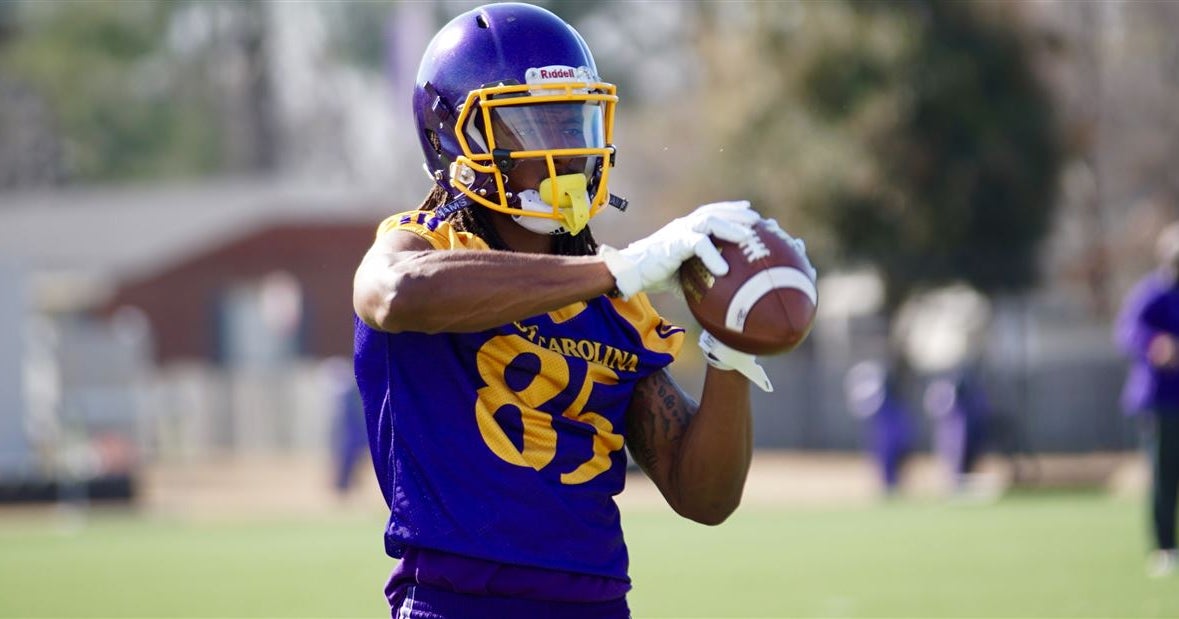 Thankful Davon Grayson ready to help lead ECU receivers
